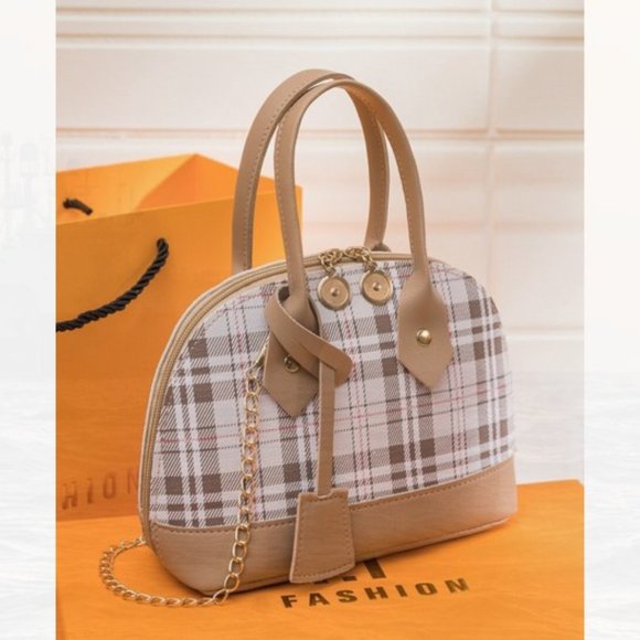 Bags | New Pattern Dome Bag Khaki 72 | Poshmark